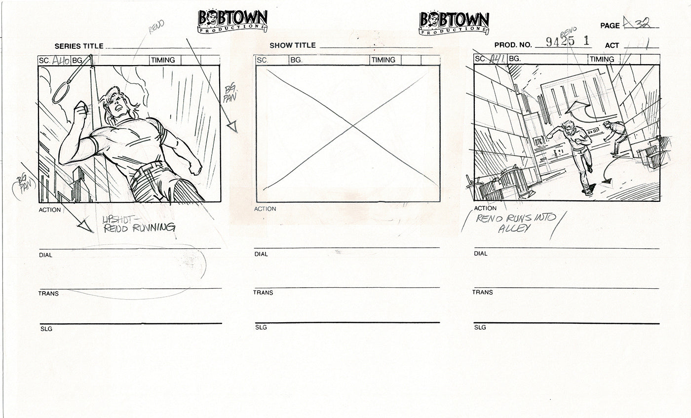 Jim Lee Wildc.a.t.s. Wildcats Production Animation Storyboard Nelvana ...