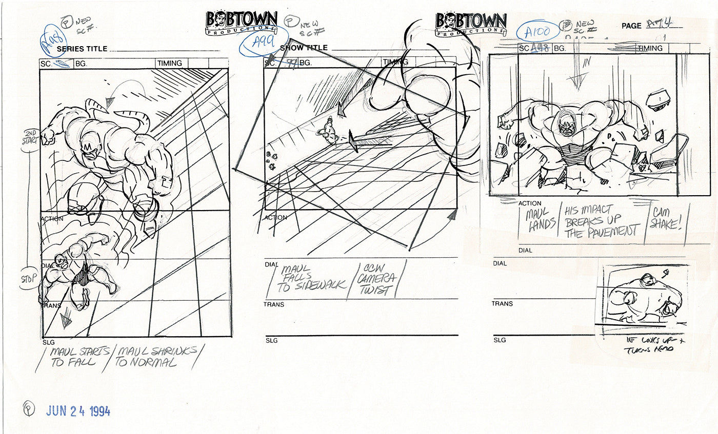Jim Lee Wildc.a.t.s. Wildcats Production Animation Storyboard Nelvana ...