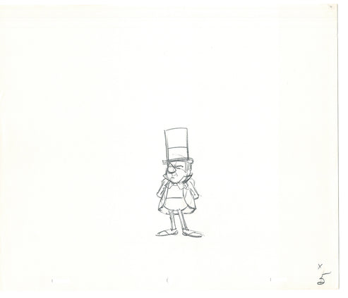 WC Fields Jay Ward Original Production Animation Cel Drawing 1970's AS ...