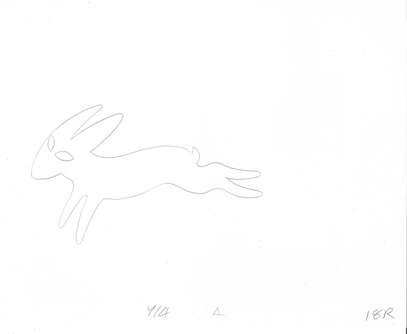 Watership Down Black Rabbit Inle 1978 Production Animation Cel Drawing ...