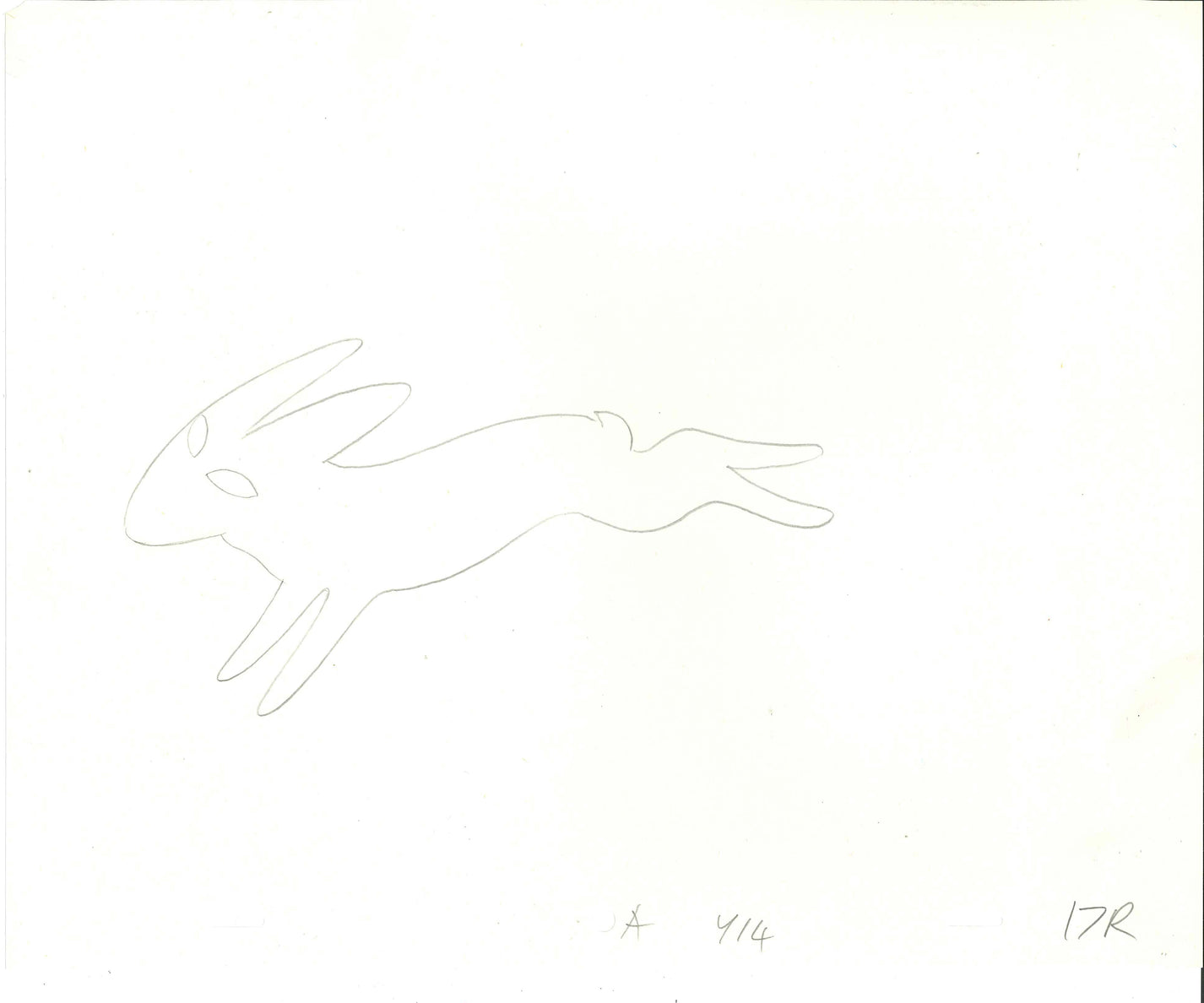 Watership Down Black Rabbit Inle 1978 Production Animation Cel Drawing ...