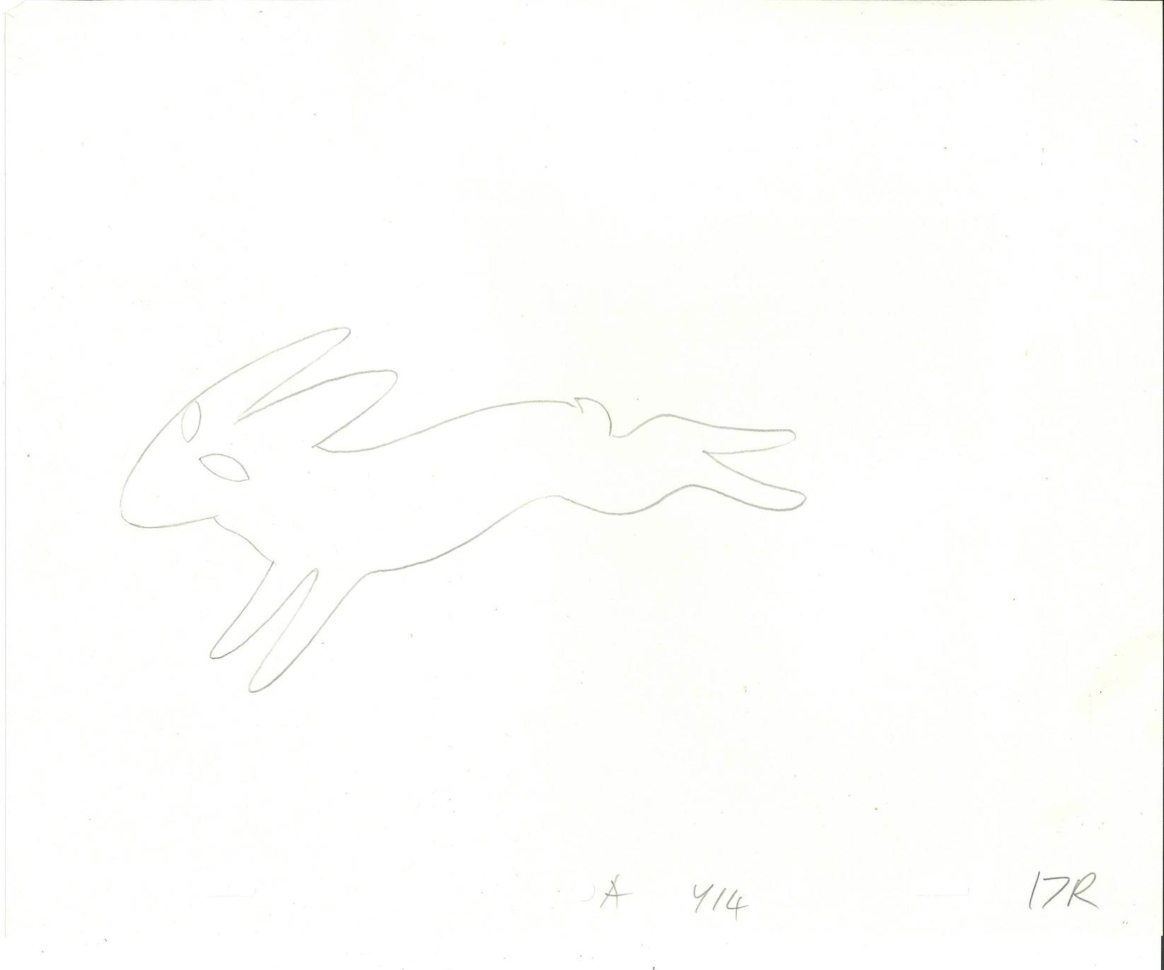 Watership Down Black Rabbit Inle 1978 Production Animation Cel Drawing ...