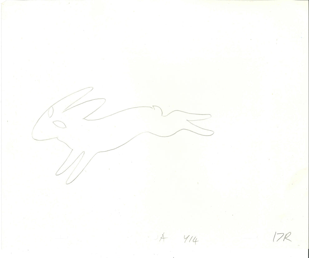 Watership Down Black Rabbit Inle 1978 Production Animation Cel Drawing ...