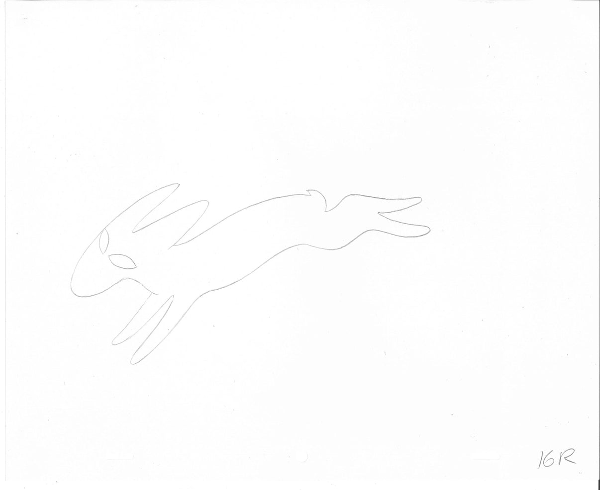 Watership Down Black Rabbit Inle 1978 Production Animation Cel Drawing ...