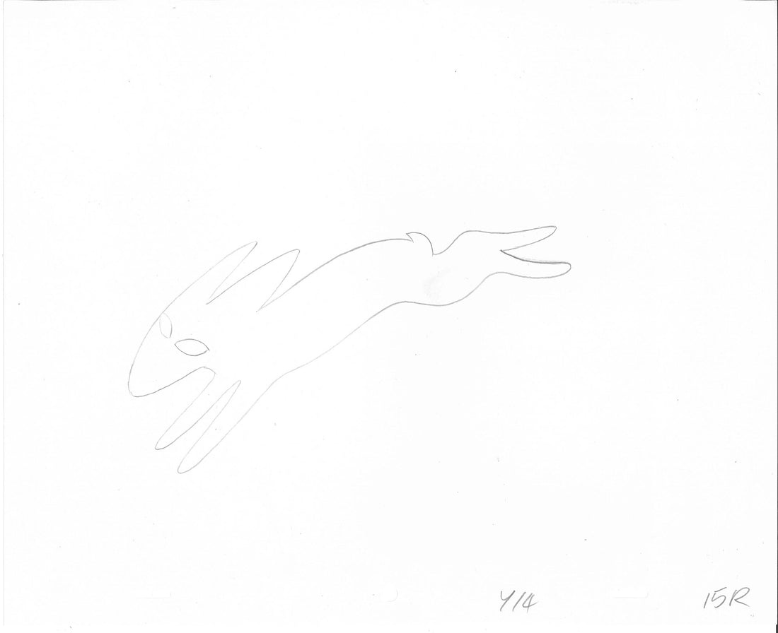 Watership Down Black Rabbit Inle 1978 Production Animation Cel Drawing ...