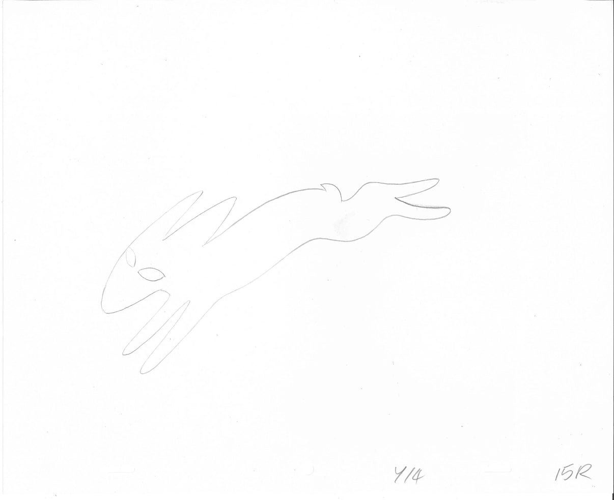 Watership Down Black Rabbit Inle 1978 Production Animation Cel Drawing ...