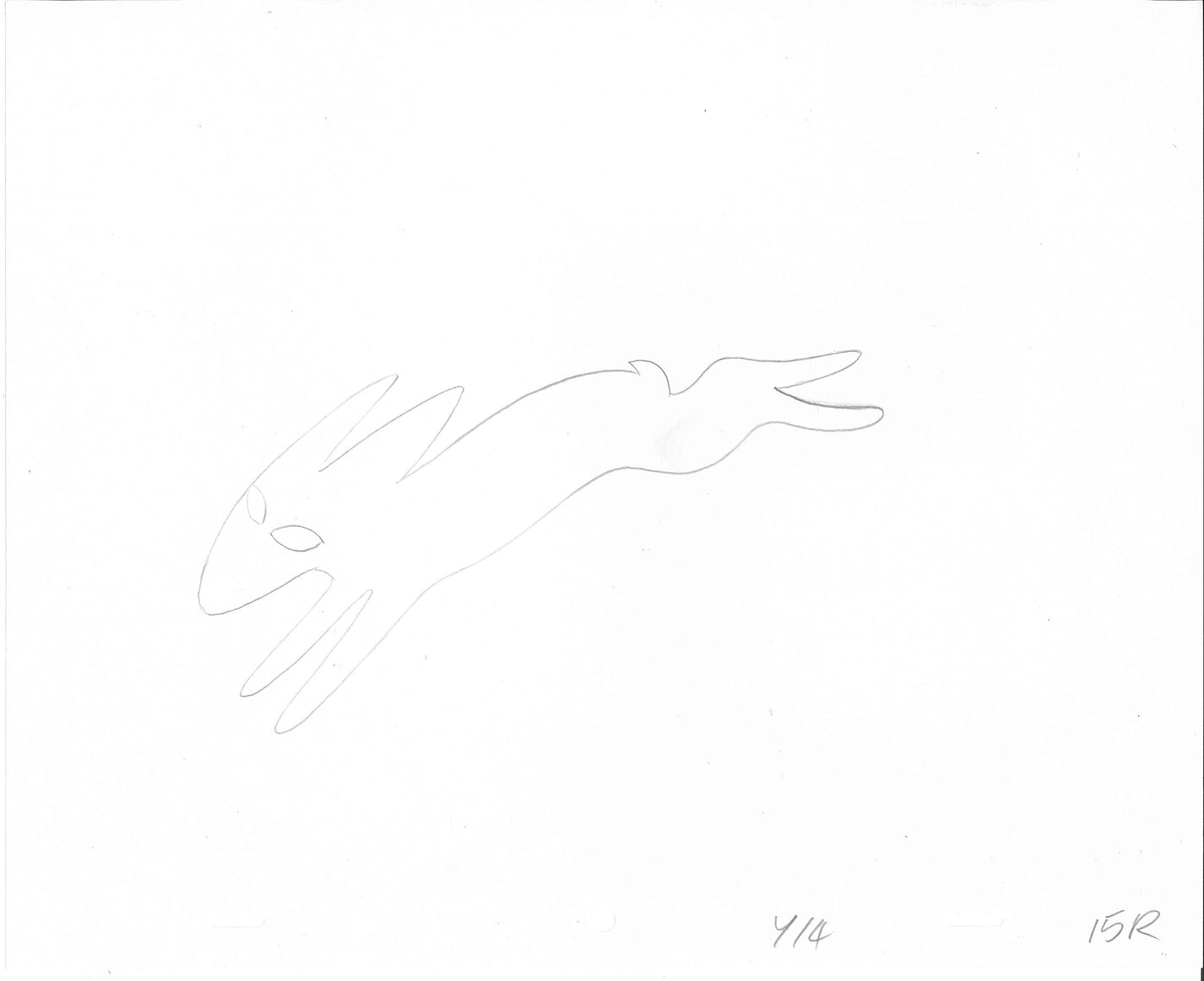 Watership Down Black Rabbit Inle 1978 Production Animation Cel Drawing ...