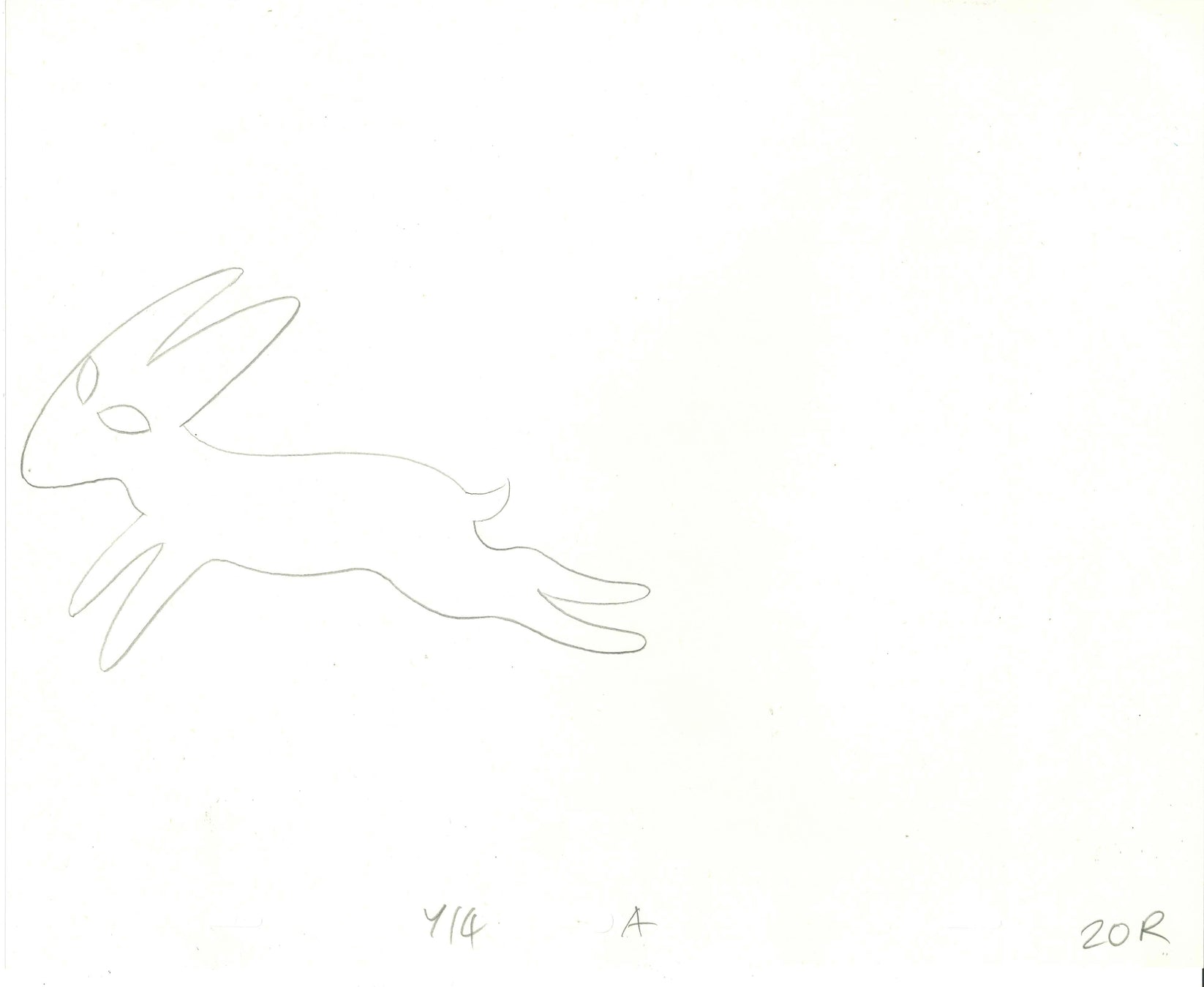 Watership Down Black Rabbit Inle 1978 Production Animation Cel Drawing ...