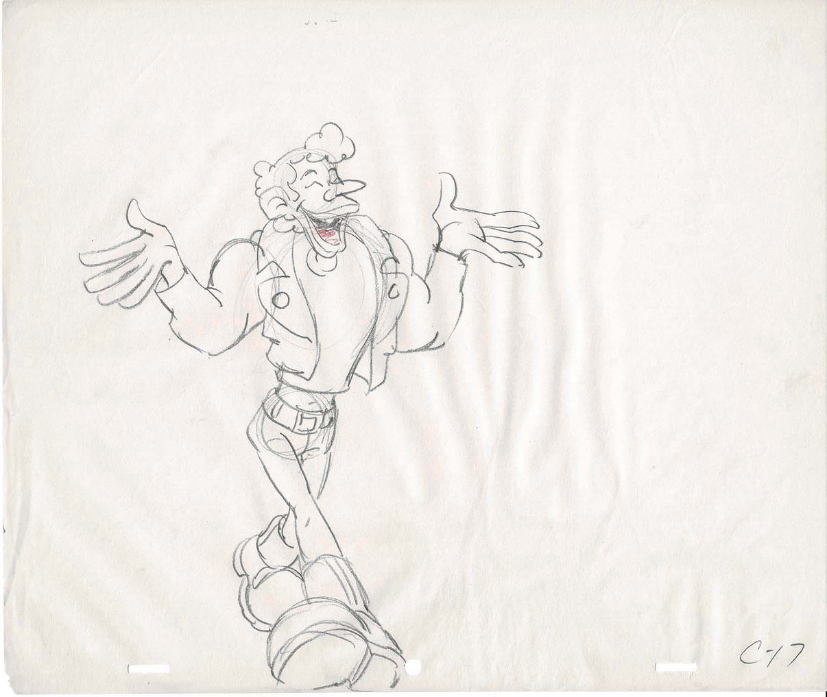Hey Good Lookin Cartoon Production Animation Cel Drawing from Ralph Ba ...