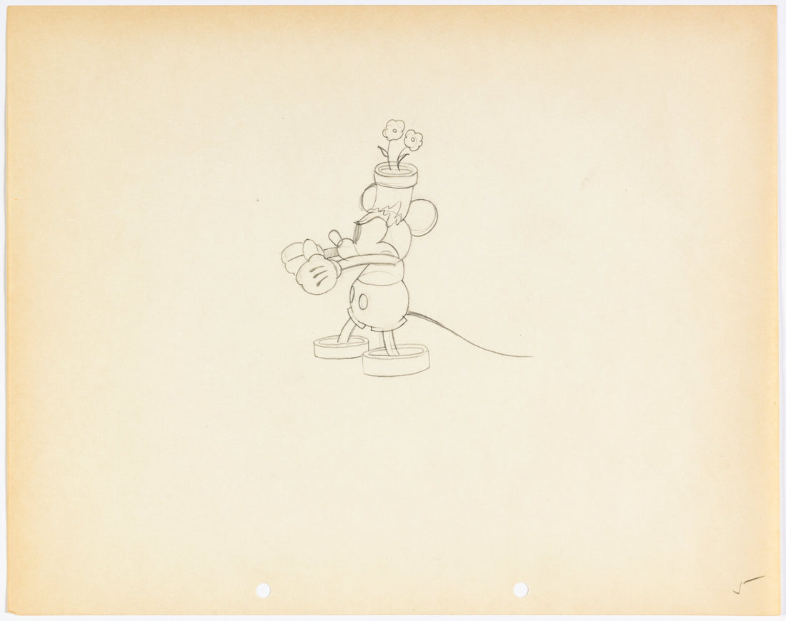 Mickey Mouse 1932 Original Production Animation Cel Drawing from Disne ...