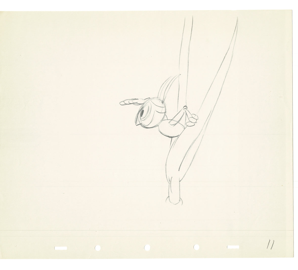 Donald Duck Walt Disney 1939 Pluto Beach Picnic RKO Animation Cel Draw ...