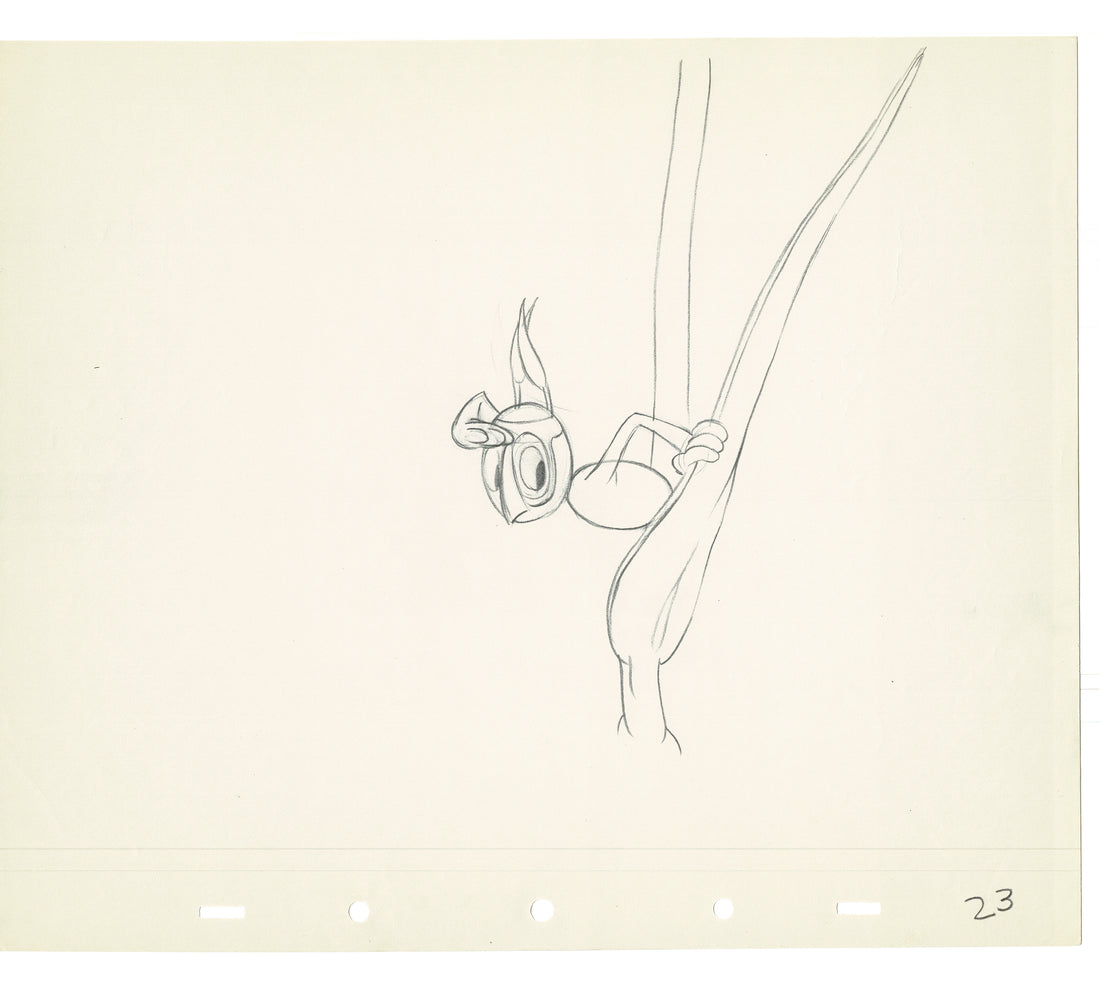 Donald Duck Walt Disney 1939 Pluto Beach Picnic RKO Animation Cel Draw ...