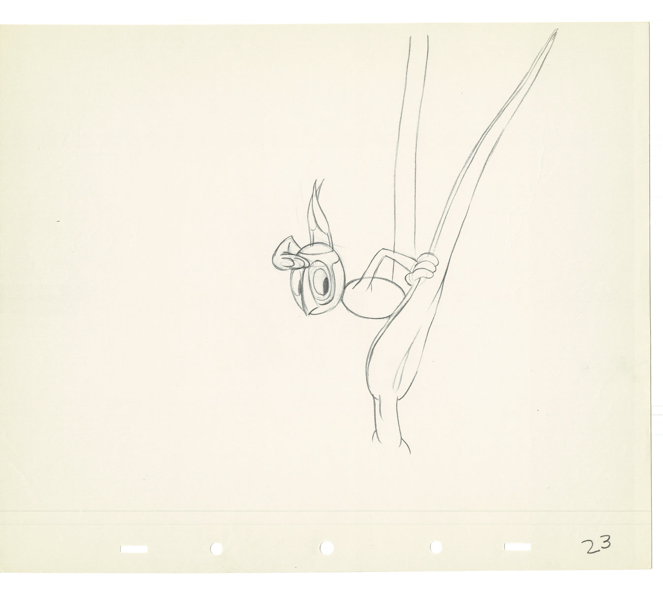 Donald Duck Walt Disney 1939 Pluto Beach Picnic RKO Animation Cel Draw ...