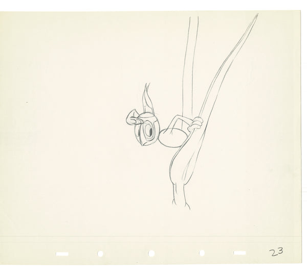 Donald Duck Walt Disney 1939 Pluto Beach Picnic RKO Animation Cel Draw ...