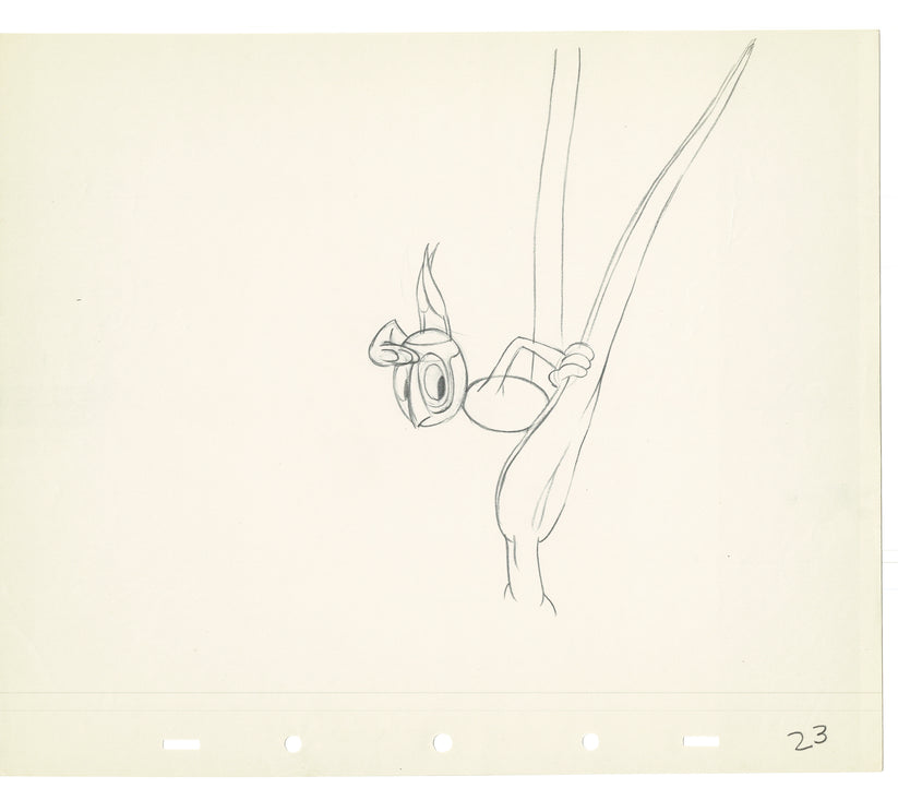 Donald Duck Walt Disney 1939 Pluto Beach Picnic RKO Animation Cel Draw ...