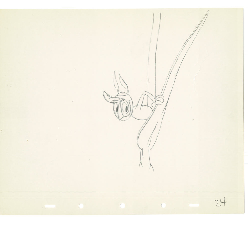 Donald Duck Walt Disney 1939 Pluto Beach Picnic RKO Animation Cel Draw ...