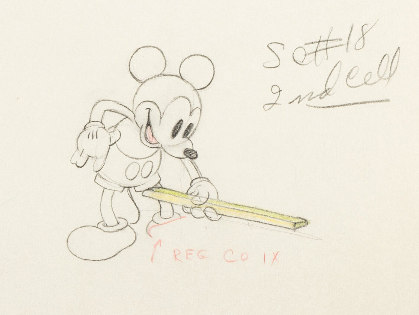 Original Mickey Walt Disney Sketches Walt Disney Original Drawing