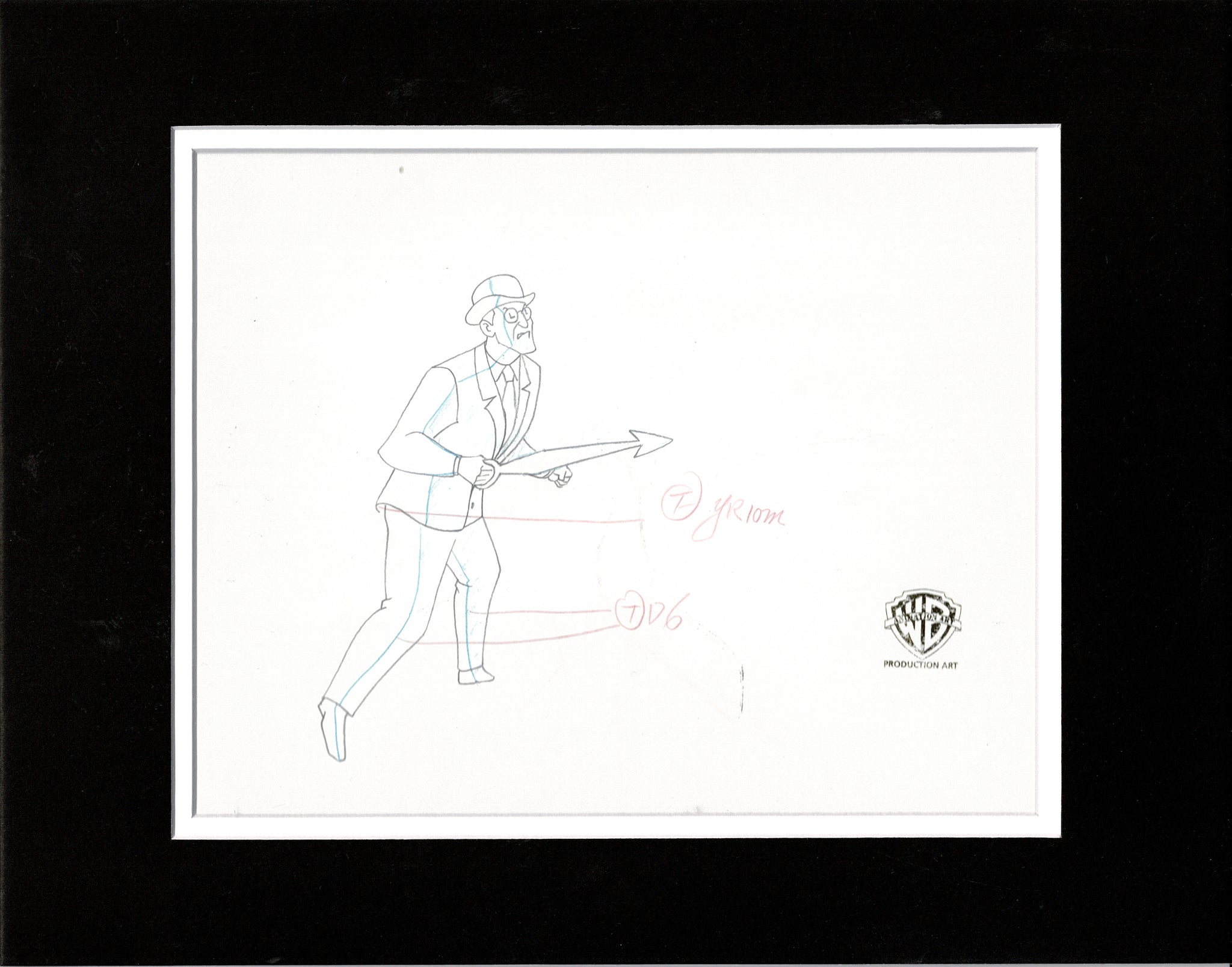 Batman the Animated Series BTAS Clock King Production Animation Cel Dr ...
