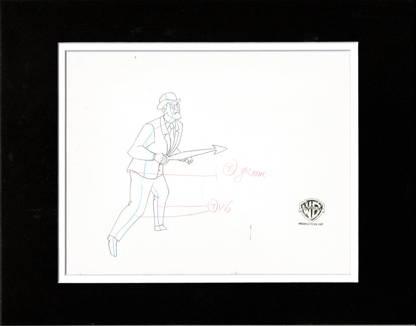 Batman the Animated Series BTAS Clock King Production Animation Cel Dr ...