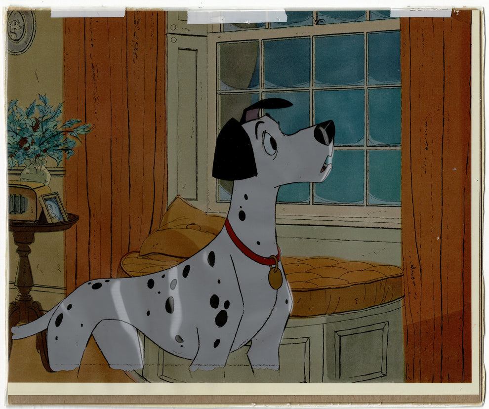 101 Dalmatians Pongo Art Corner Walt Disney Production Animation Cel 1 ...