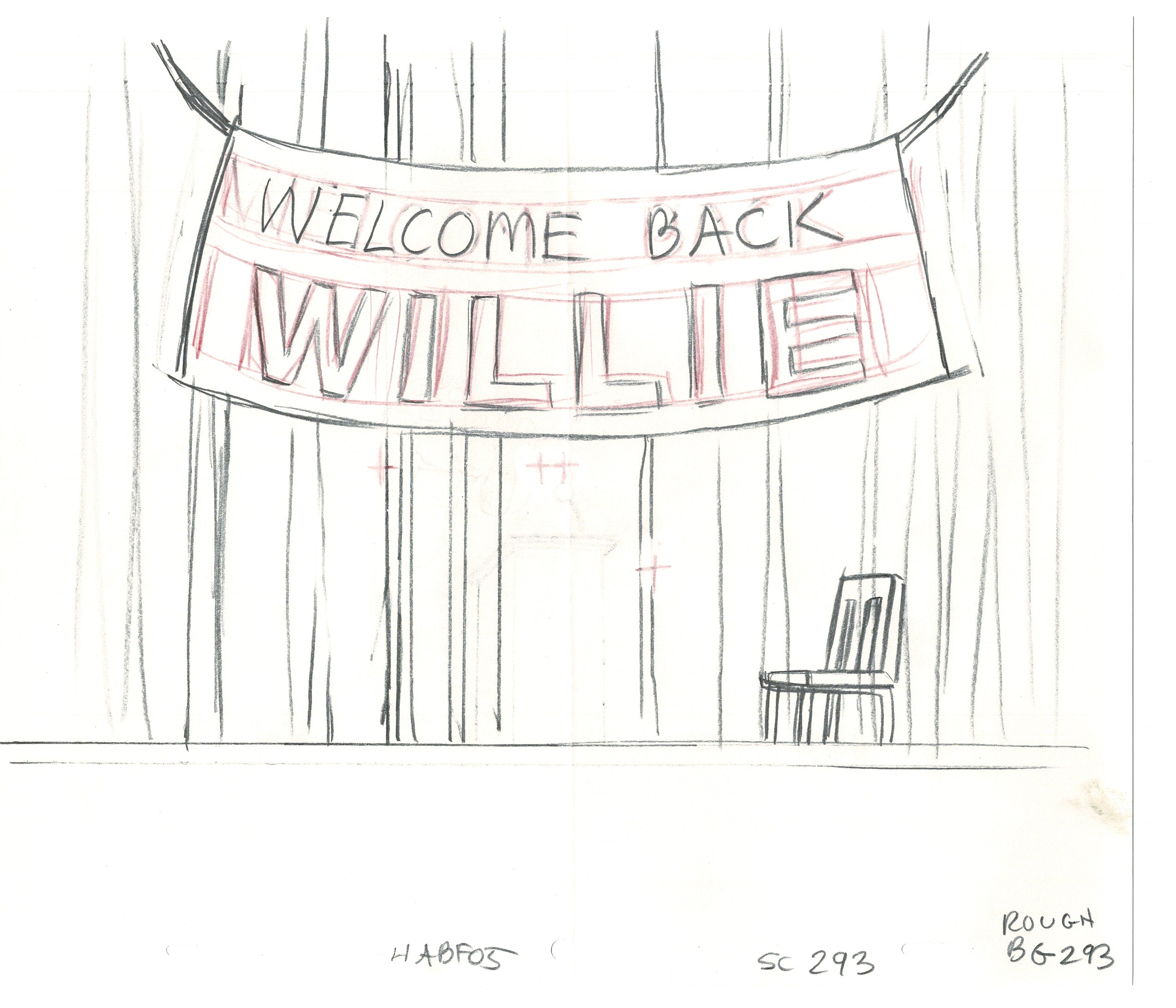 The Simpsons Original Production Animation Background Drawing Fox 2006 ...