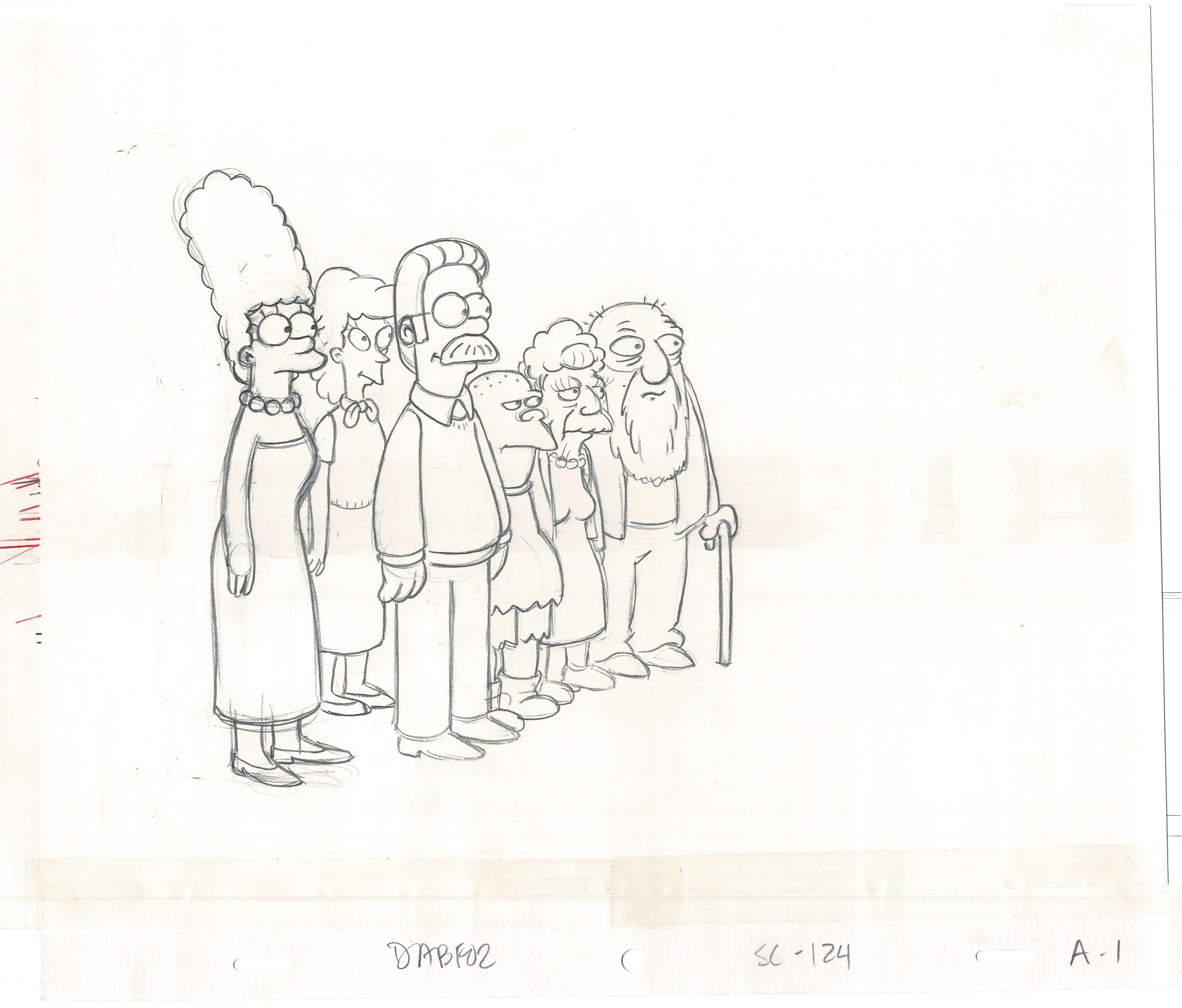 The Simpsons Original Production Animation Cel Drawing likely from the ...