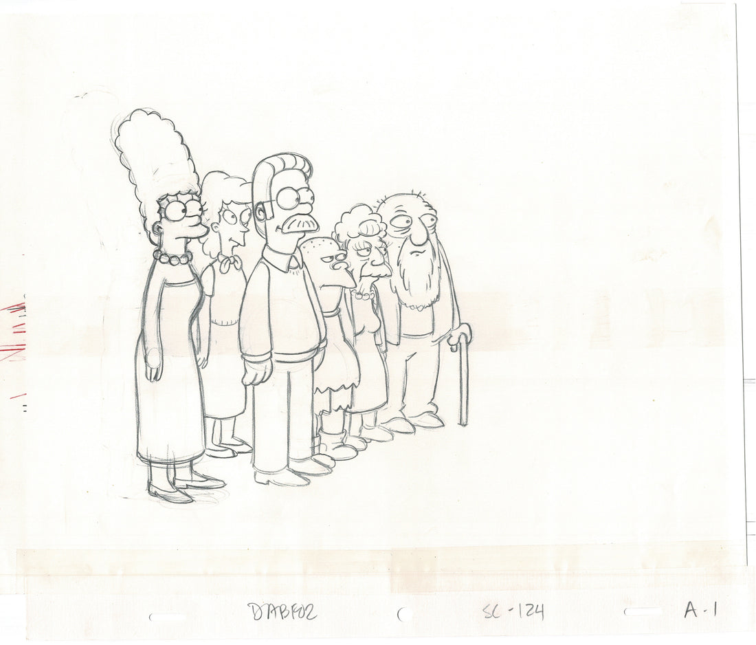 The Simpsons Original Production Animation Cel Drawing likely from the ...