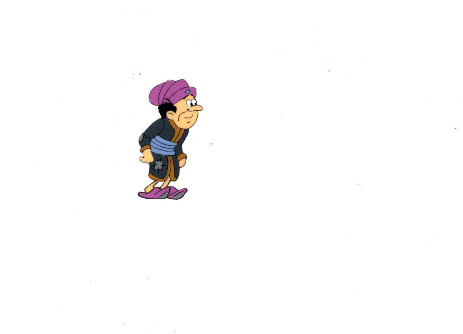 Smurfs Gargamel original production animation cel Hanna Barbera 1980s ...