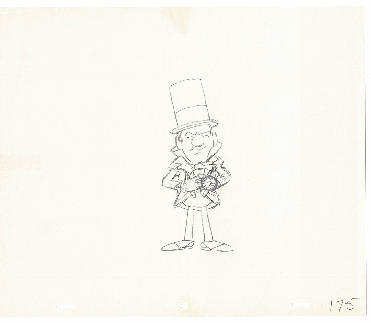 WC Fields Jay Ward Original Production Animation Cel Drawing 1970's 01 ...