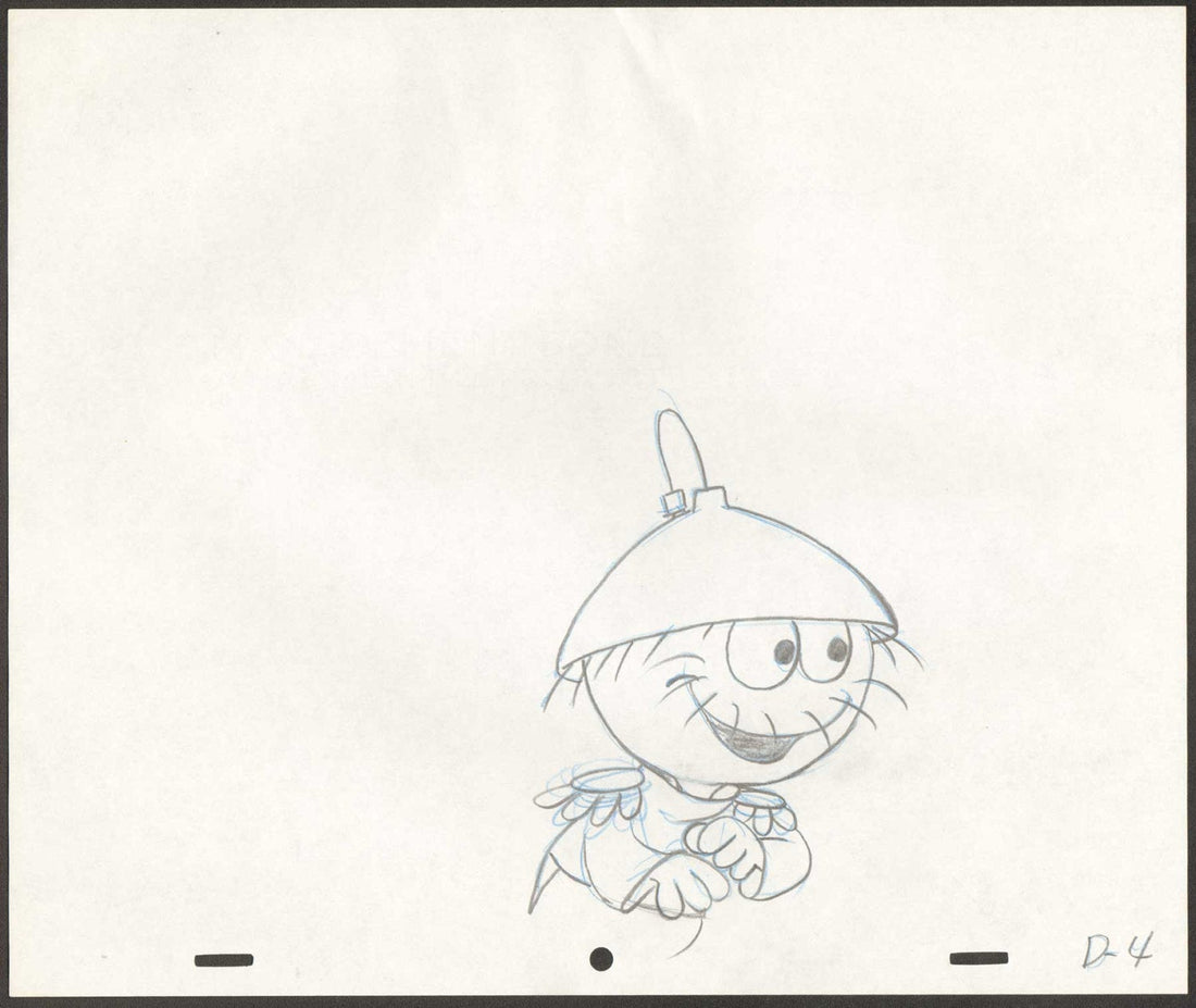 Quisp and Quake Quunchy Jay Ward animation cel drawing Rocky Bullwinkl ...