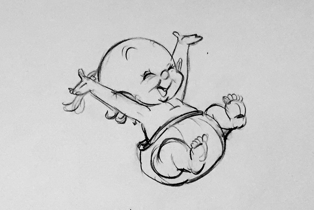 Roger Rabbit Tummy Trouble 1989 original production drawing 2 ...