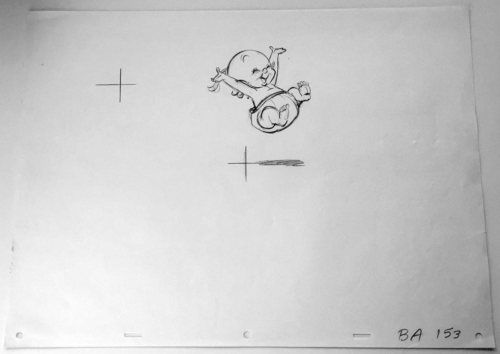 Roger Rabbit Tummy Trouble 1989 original production drawing 2 ...