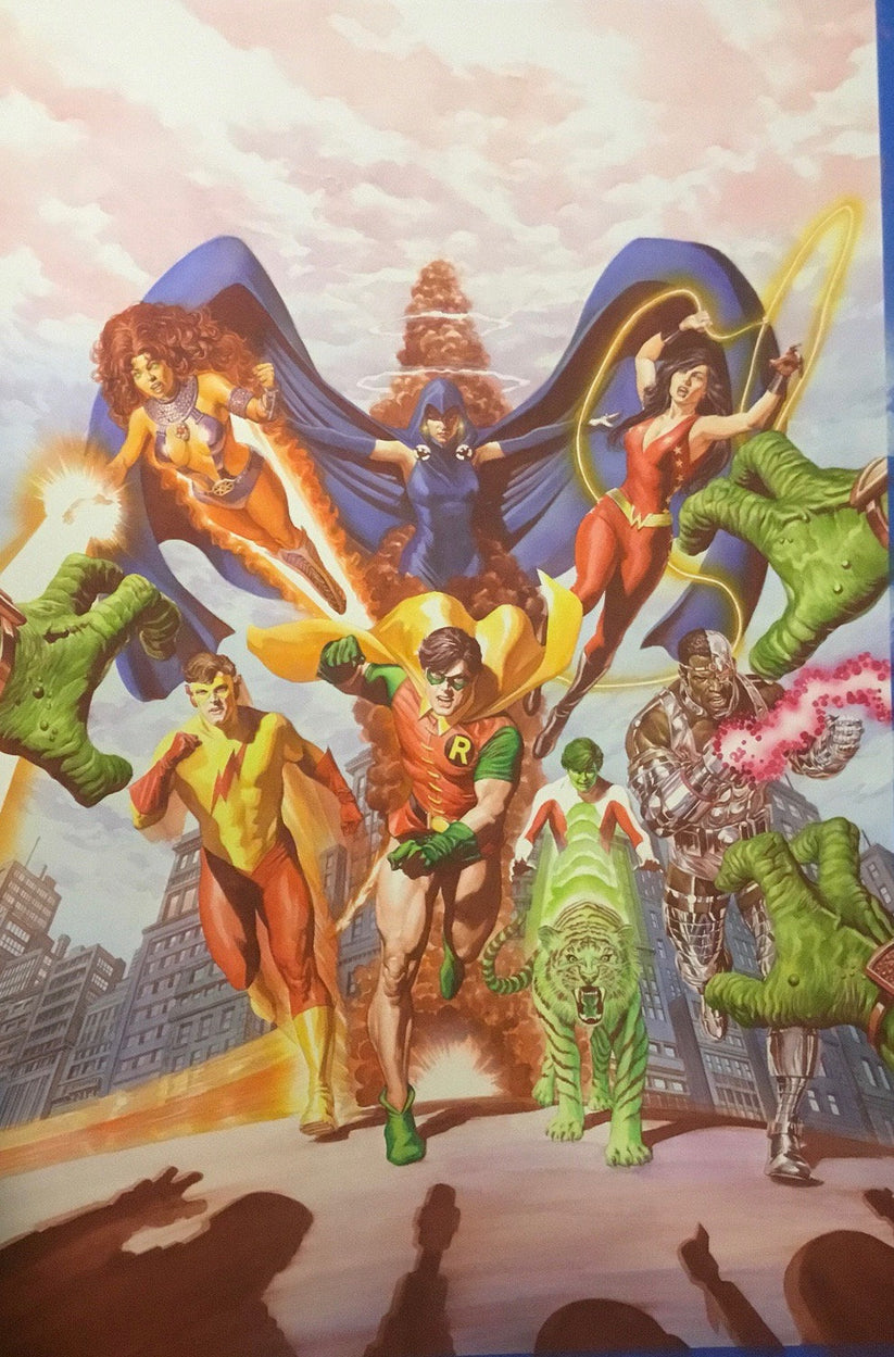 Alex Ross SIGNED Teen Titans Tribute NYCC 2020 Exclusive Fine Art Prin ...