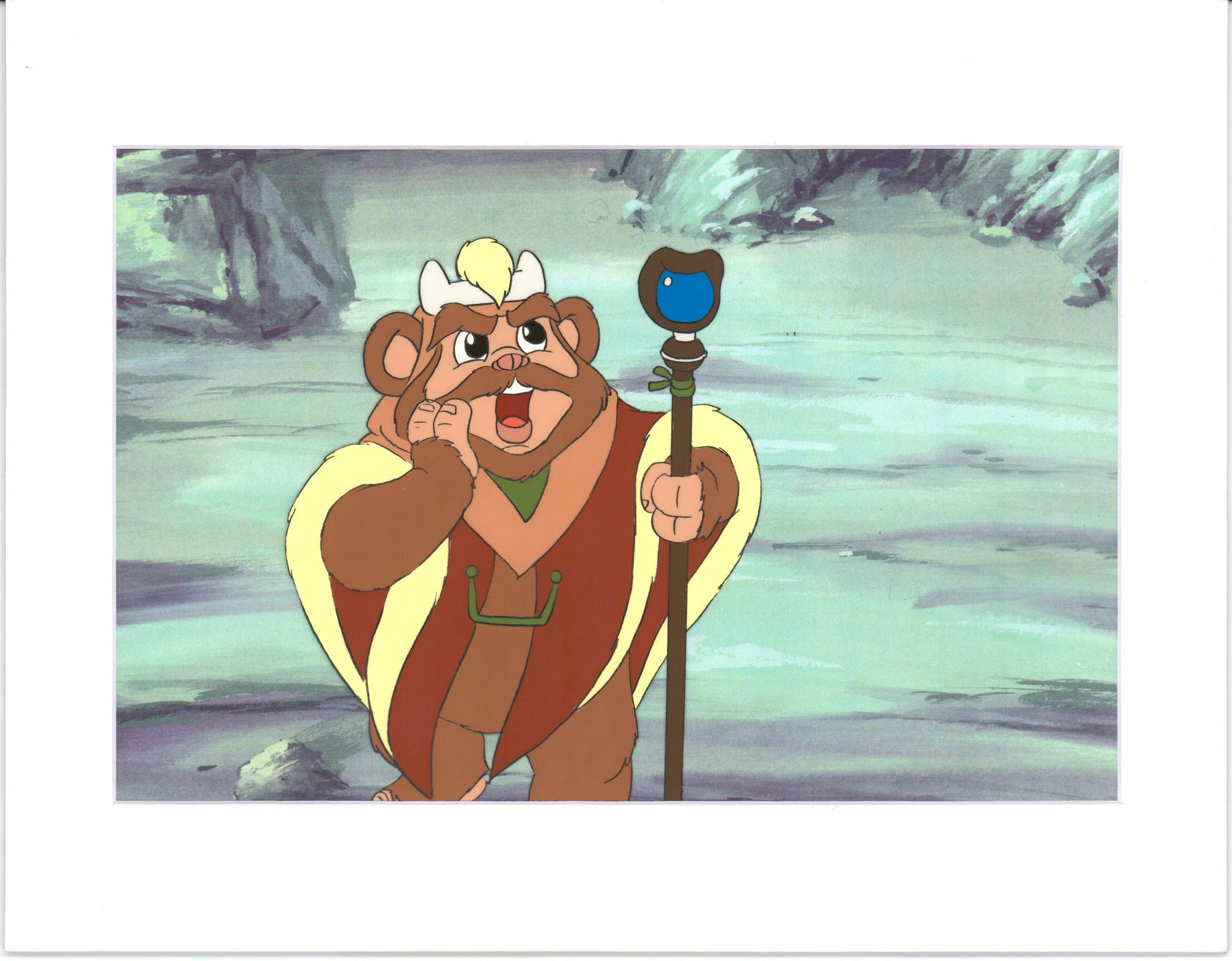 Star Wars: Ewoks Chief Chirpa Original Production Animation Cel and Dr ...