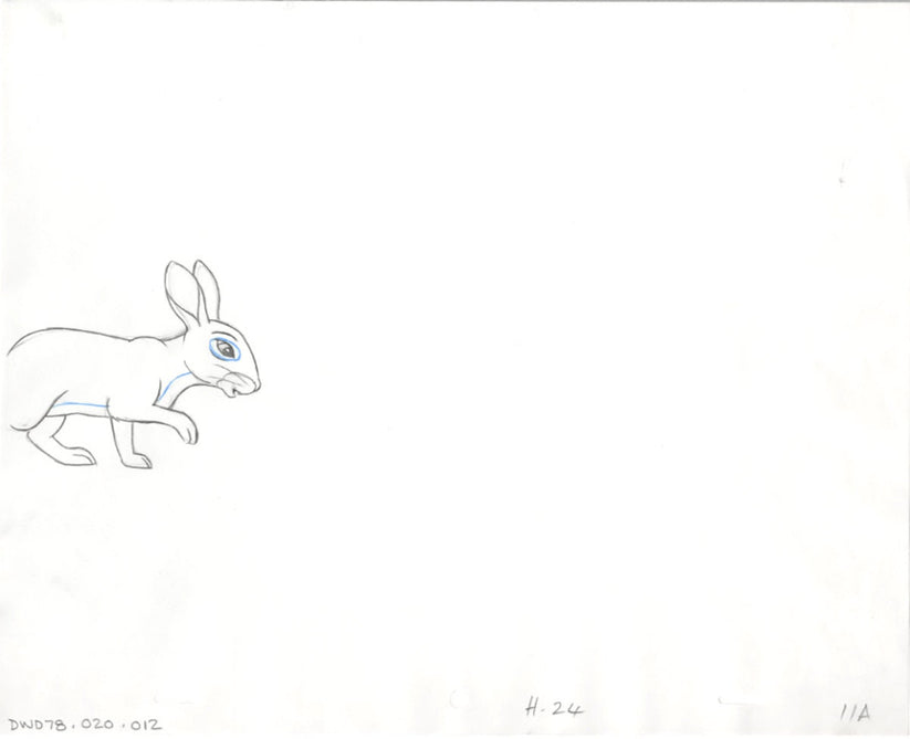 Watership Down 1978 Production Animation Cel Drawing with Linda Jones ...