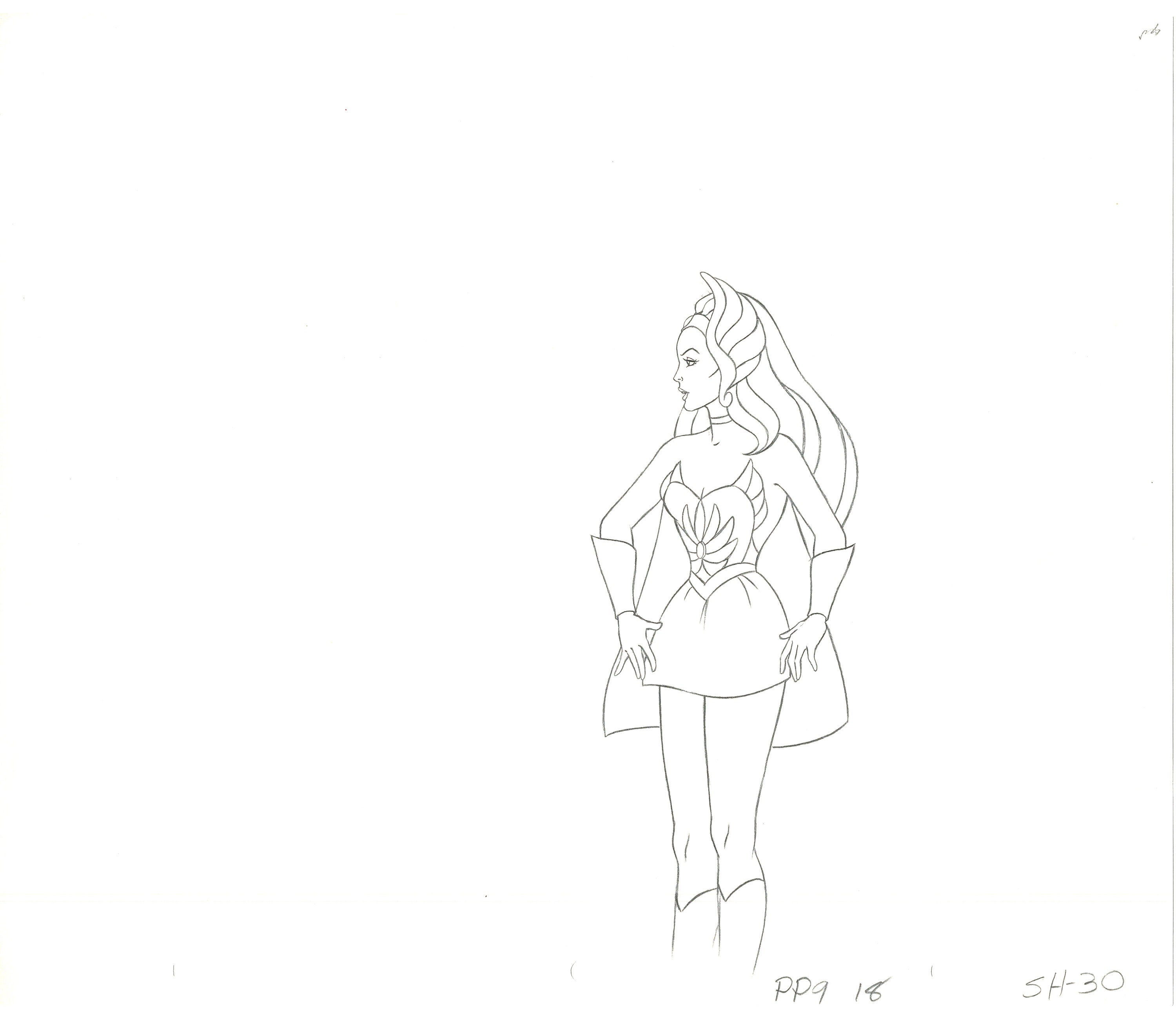 She-Ra Princess of Power Animation Production Cel Drawing Filmation 19 ...